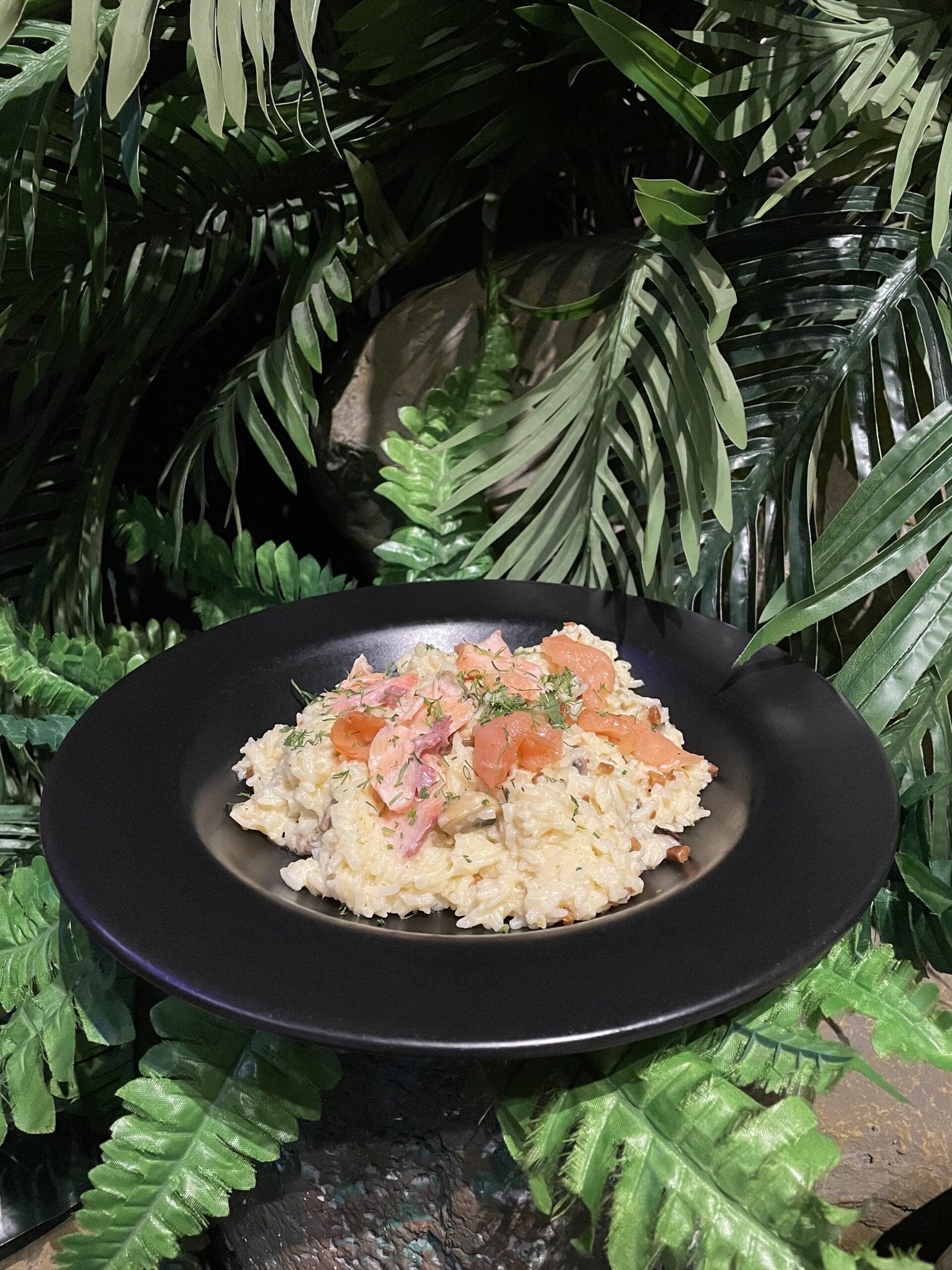 ARROZ CREMOSO DE QUESOS CON GRAVLEX DE SALMON - Primitivo